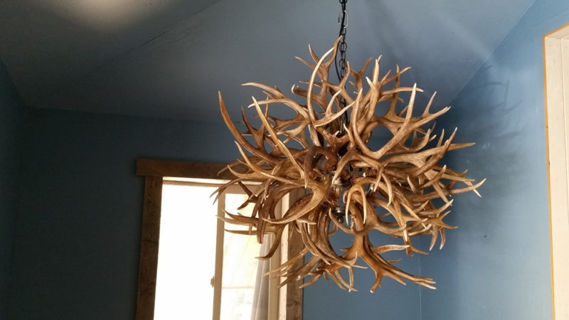 Mule Deer Antler Ball Chandelier - Tumbleweed - Montana Antler Works